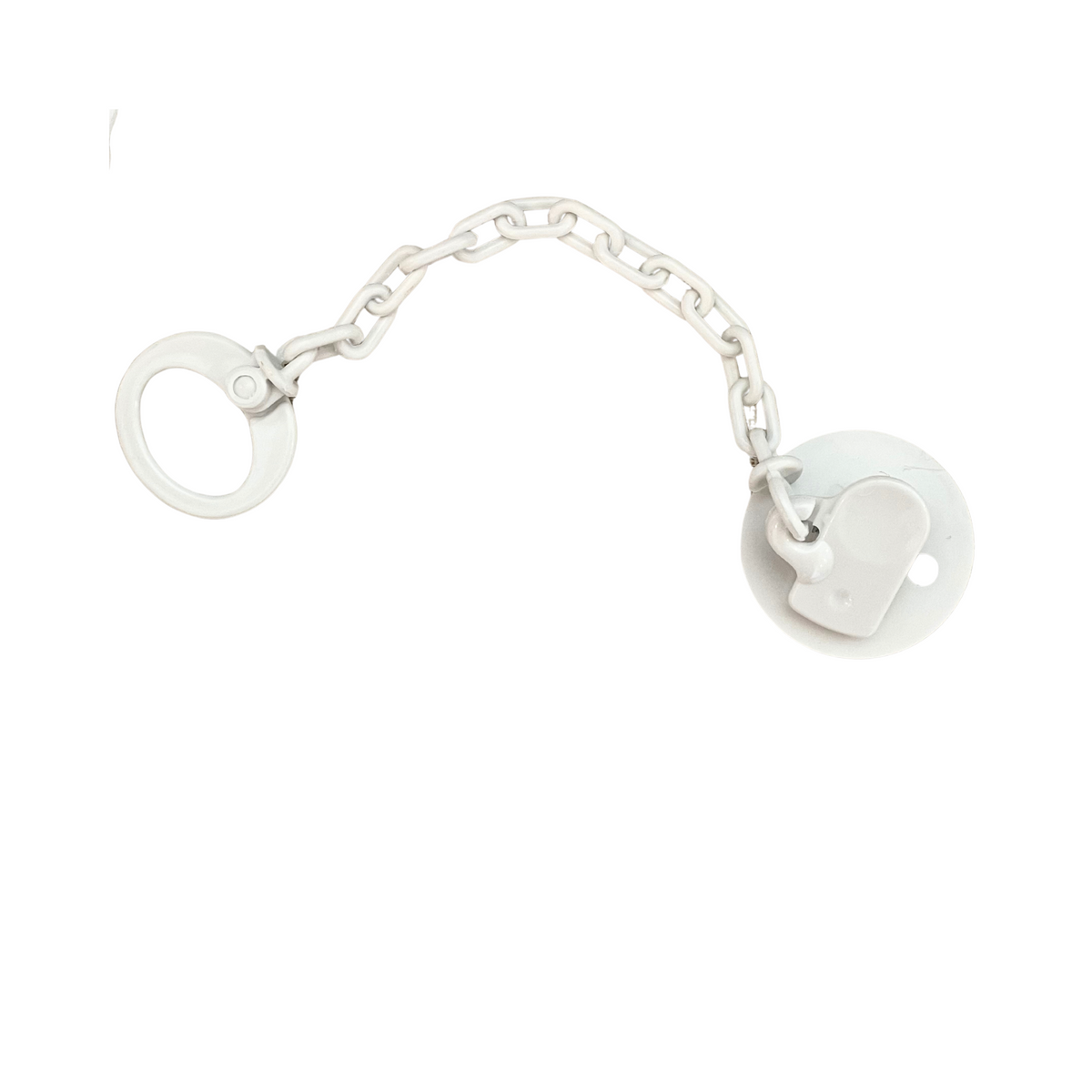 Eventi Clamp Pacifier Holder Bilaminated Silver Oval – Papalotes